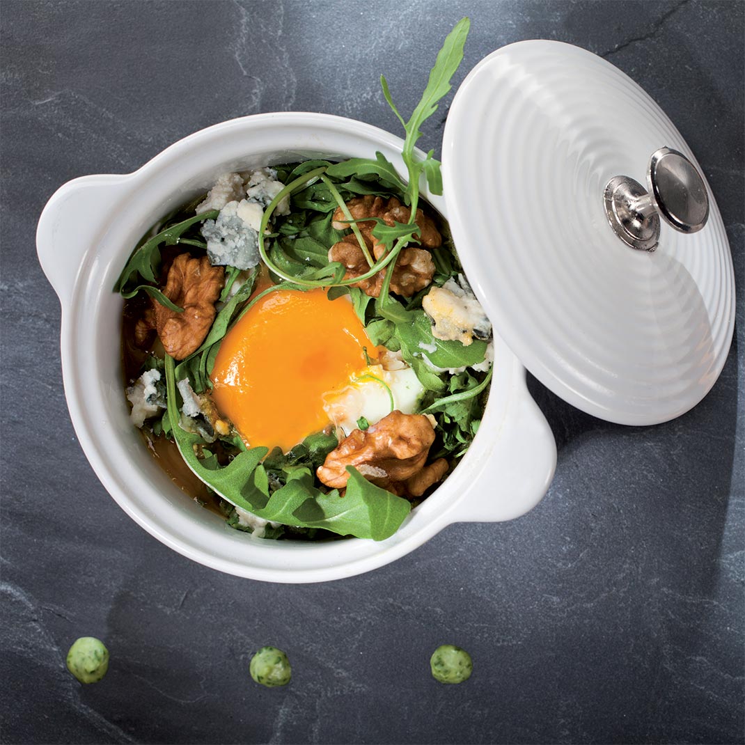 Oeufs cocotte saveur roquefort | Les œufs Matines