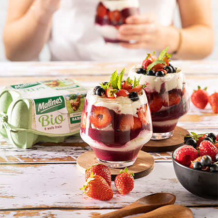 Verrines mascarpone fruits rouges | Les œufs Matines